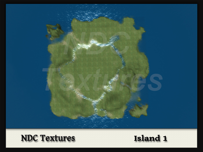 Second Life Marketplace - [NDC] Terrain Map - Island 1. Licenced for ...